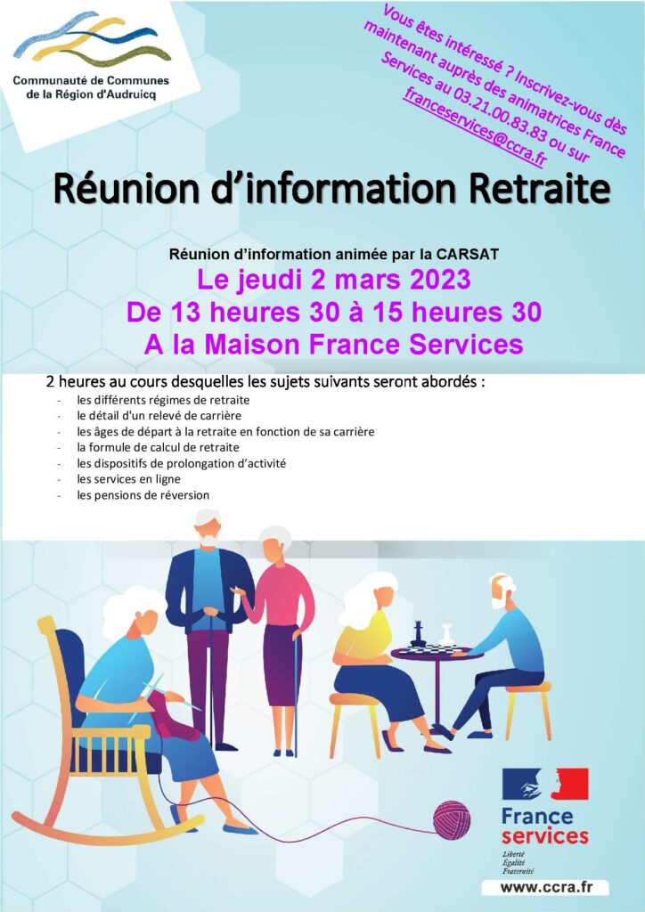 Information retraite – COMMUNE DE ZUTKERQUE